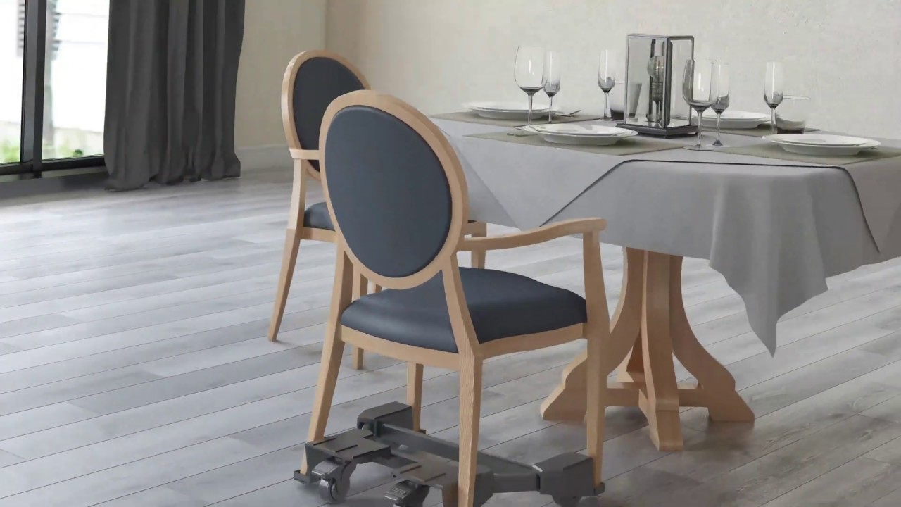 The CHAIR CADDIE enables a caregiver to move a seated person up-to and ...